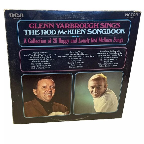 RCA Victor | Media | Glenn Yarbrough Sings The Rod Mckuen Songbook ...